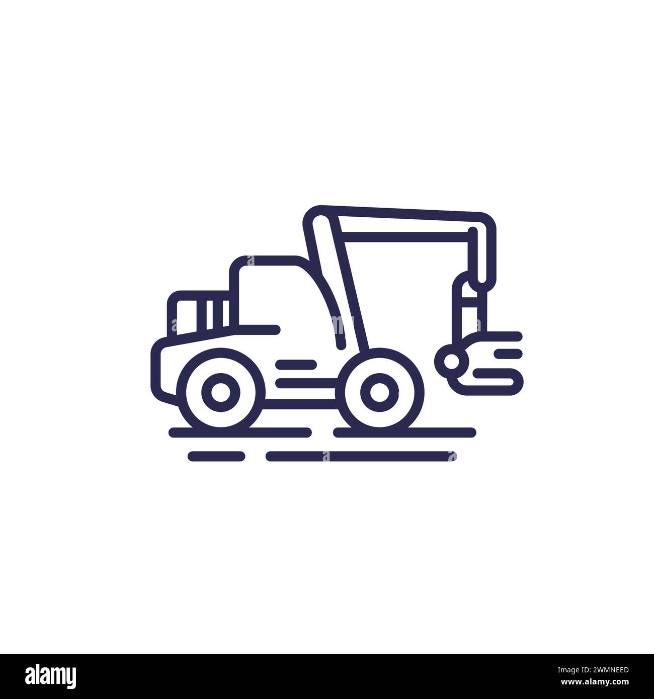 White line deforestation icon isolated hi-res stock photography and ...