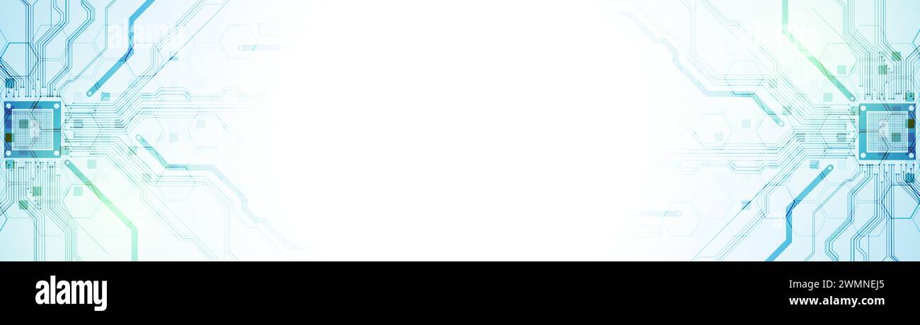 CPU concept. Circuit board. Technology abstract background. Hand drawn ...