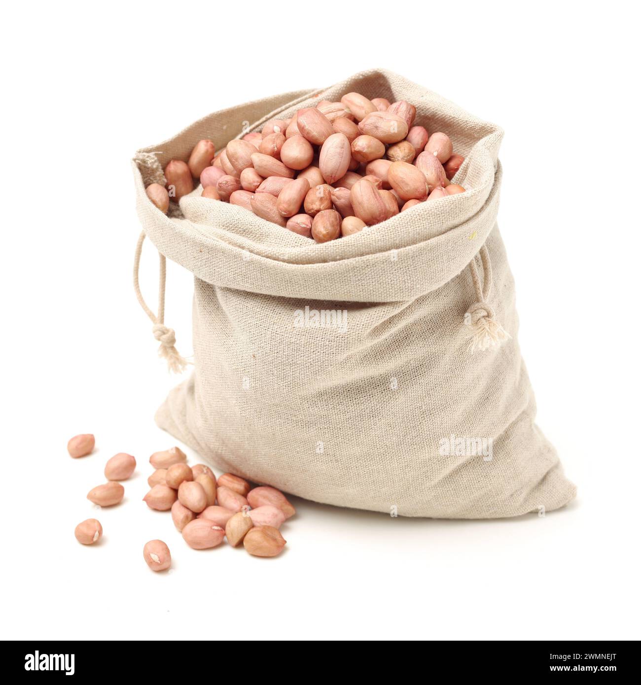 Peanut kernel isolated on white background Stock Photo - Alamy