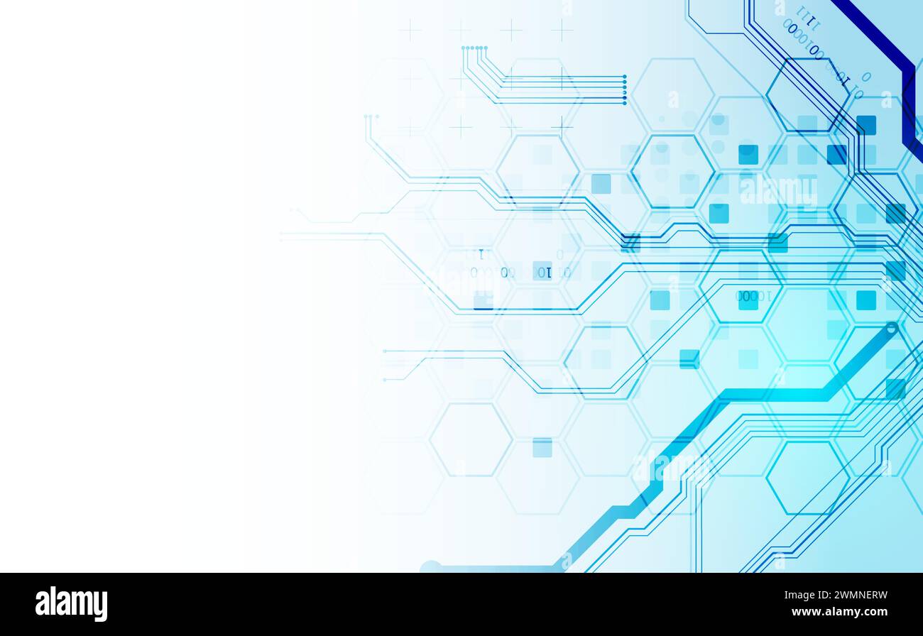 CPU concept. Circuit board. Technology abstract background. Hand drawn vector Stock Vector Image ...