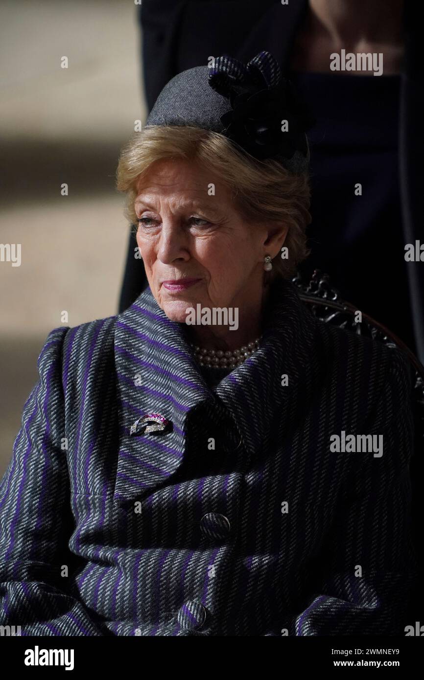 Queen Anne-Marie of the Hellenes attends the thanksgiving service for ...
