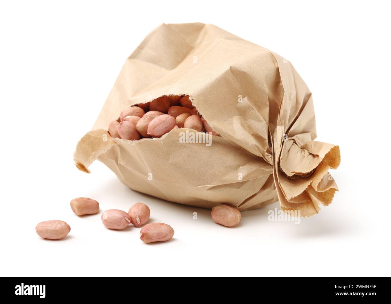 Peanut kernel isolated on white background Stock Photo - Alamy