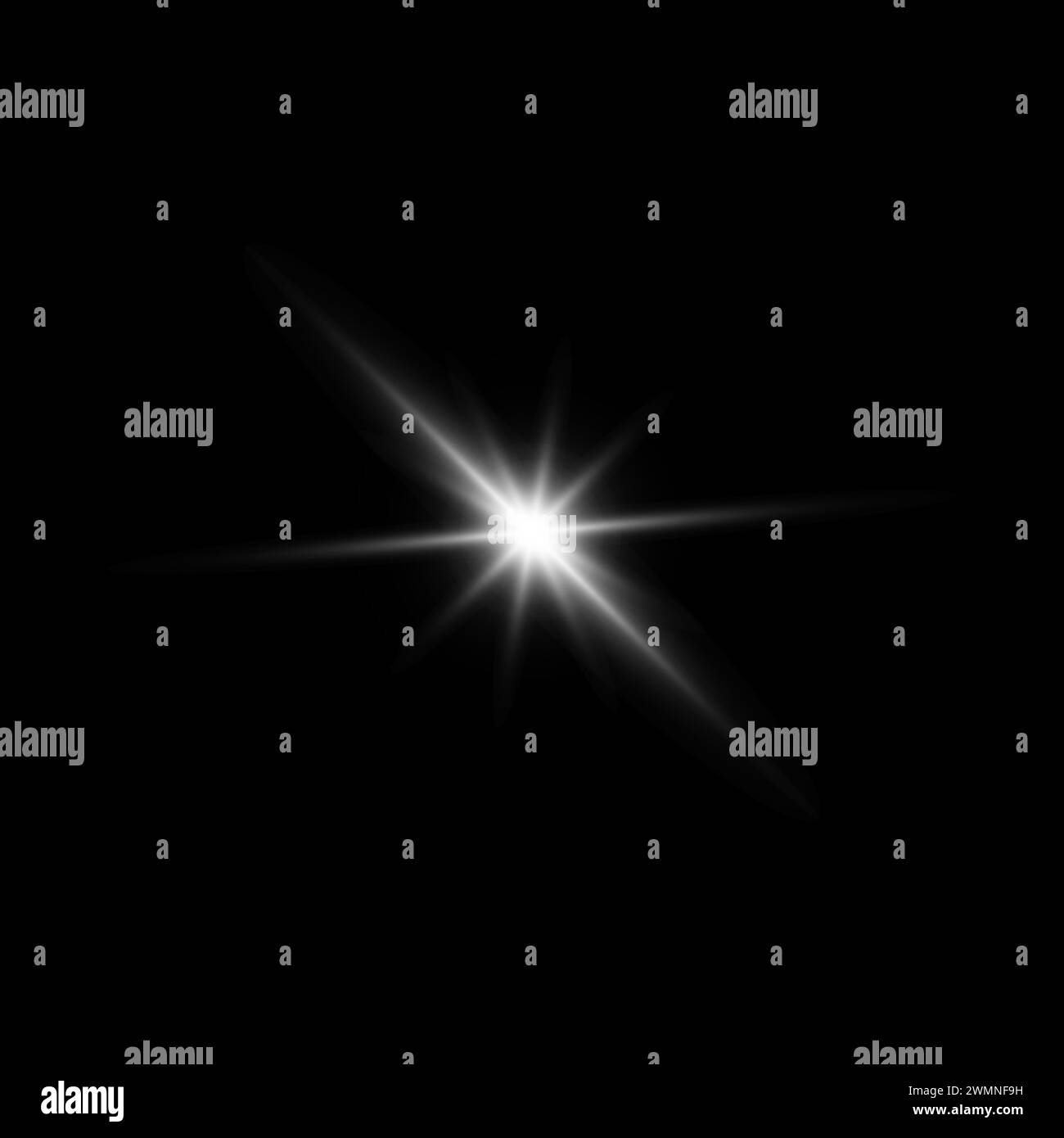 Glare star on black. Light flashes. Vector transparent elements with glow effect Stock Vector ...