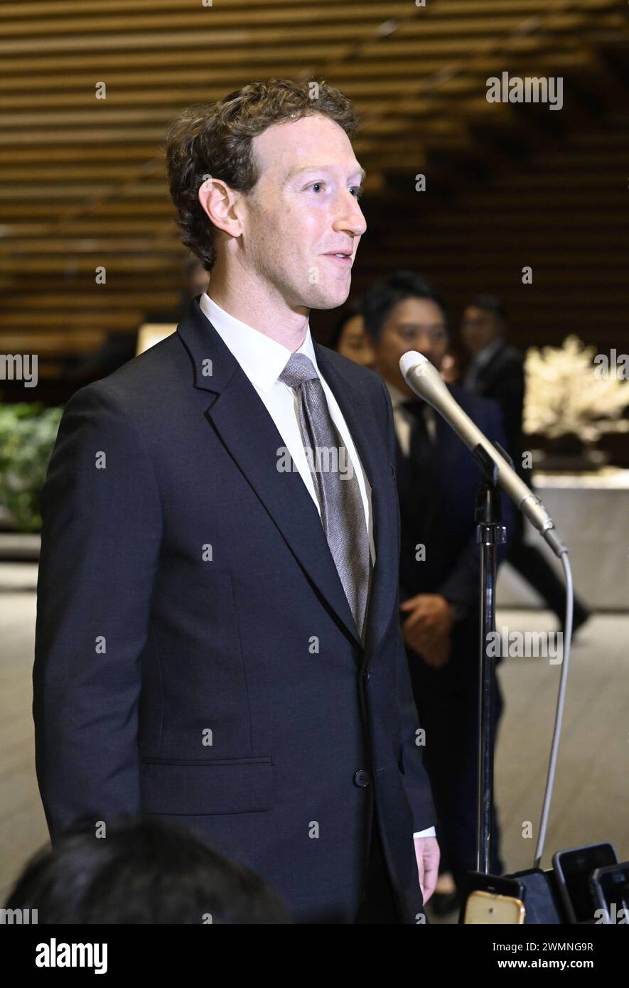 Tokyo, Japan. 27 Feb, 2024. Meta Platforms, Inc. CEO Mark Zuckerberg ...