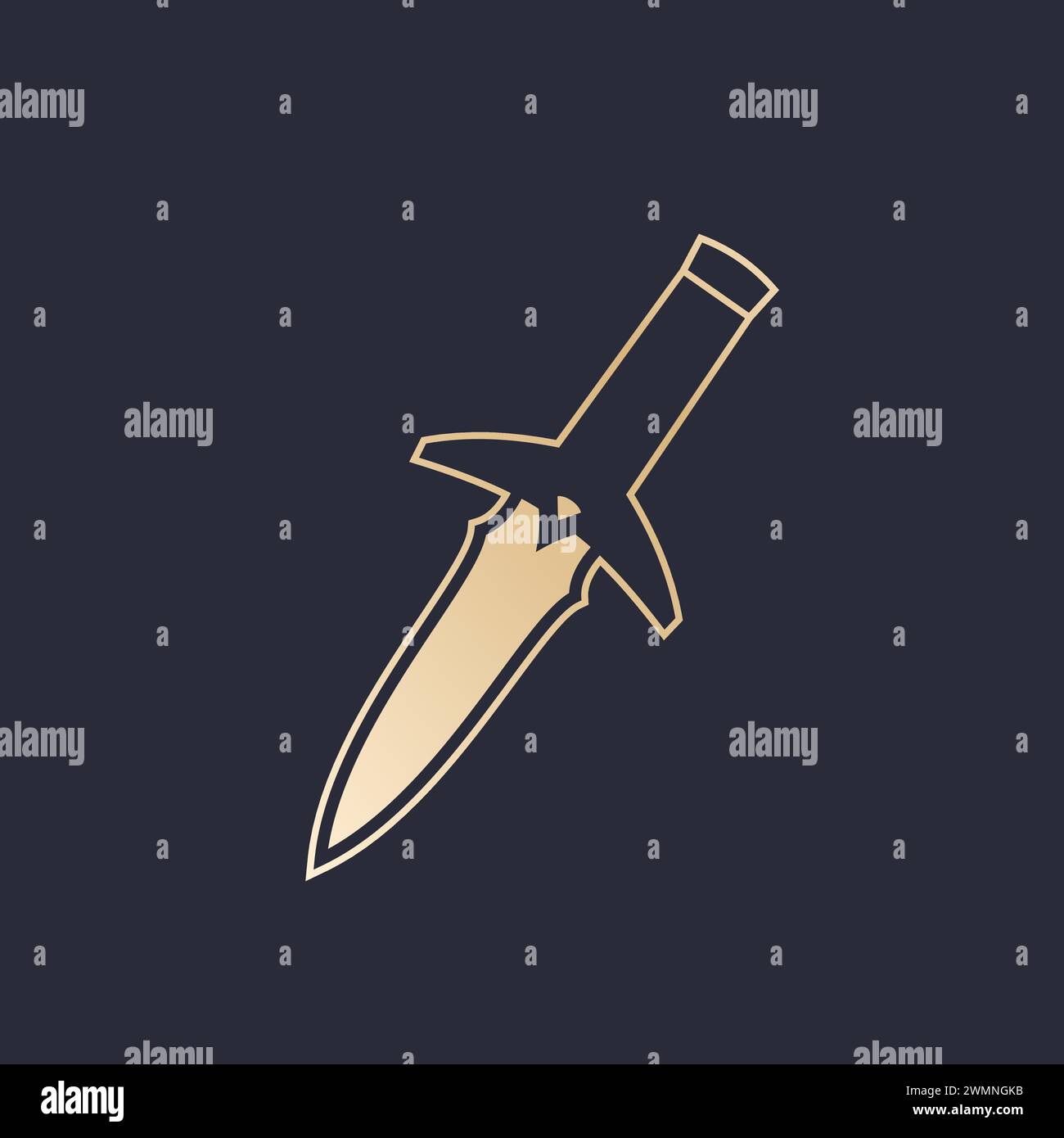 dagger icon on dark, vector Stock Vector Image & Art - Alamy