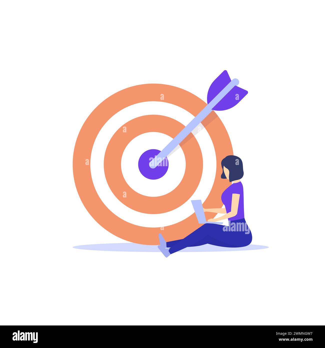 Personal goals and planning vector illustration Stock Vector Image ...