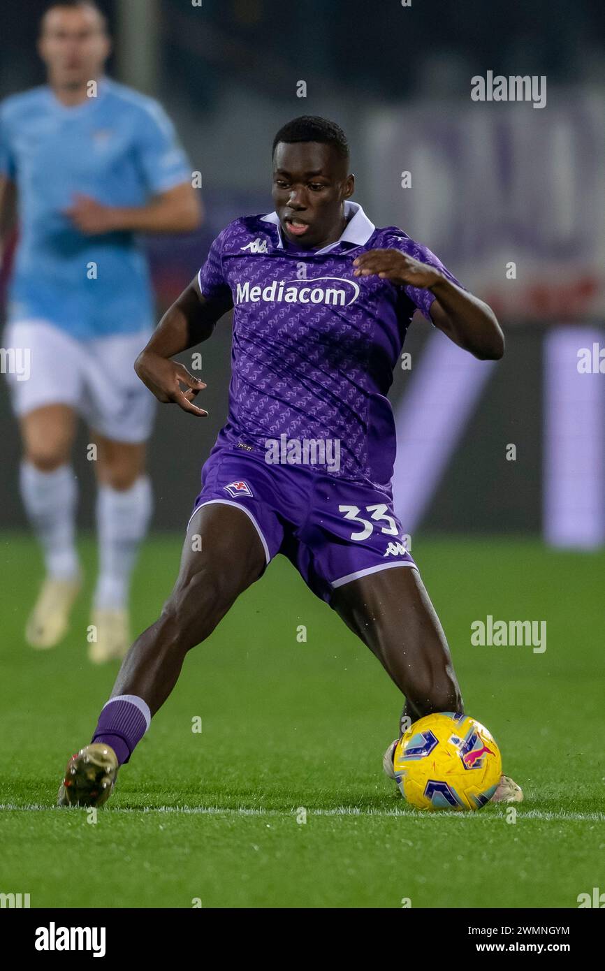 Michael Kayode (Fiorentina) during the Italian Serie A match between Fiorentina 2-1 Lazio at ...