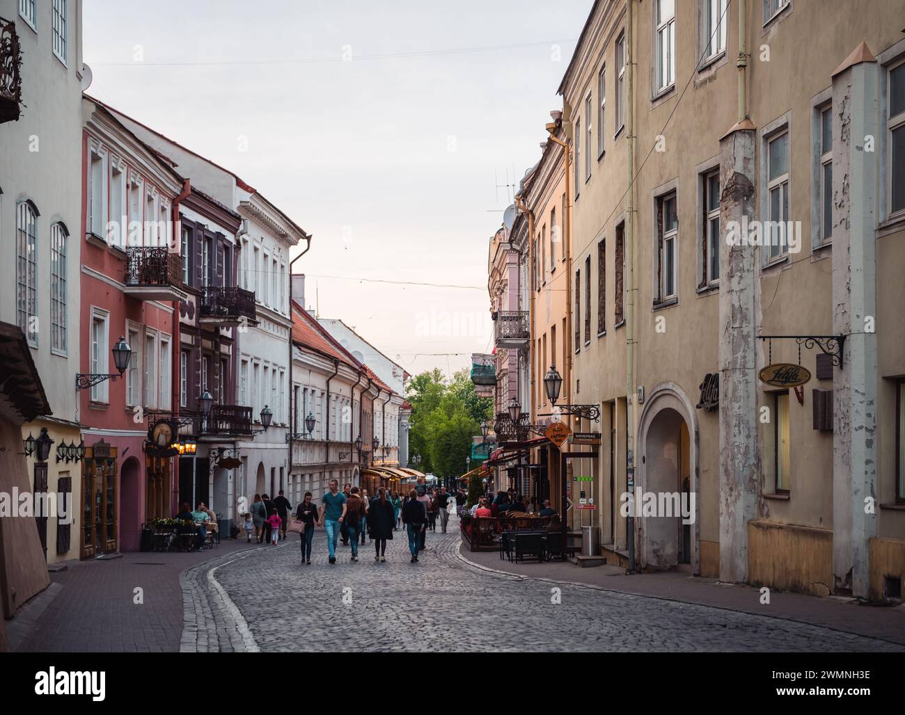 Vilnius street pedestrian hi-res stock photography and images - Alamy
