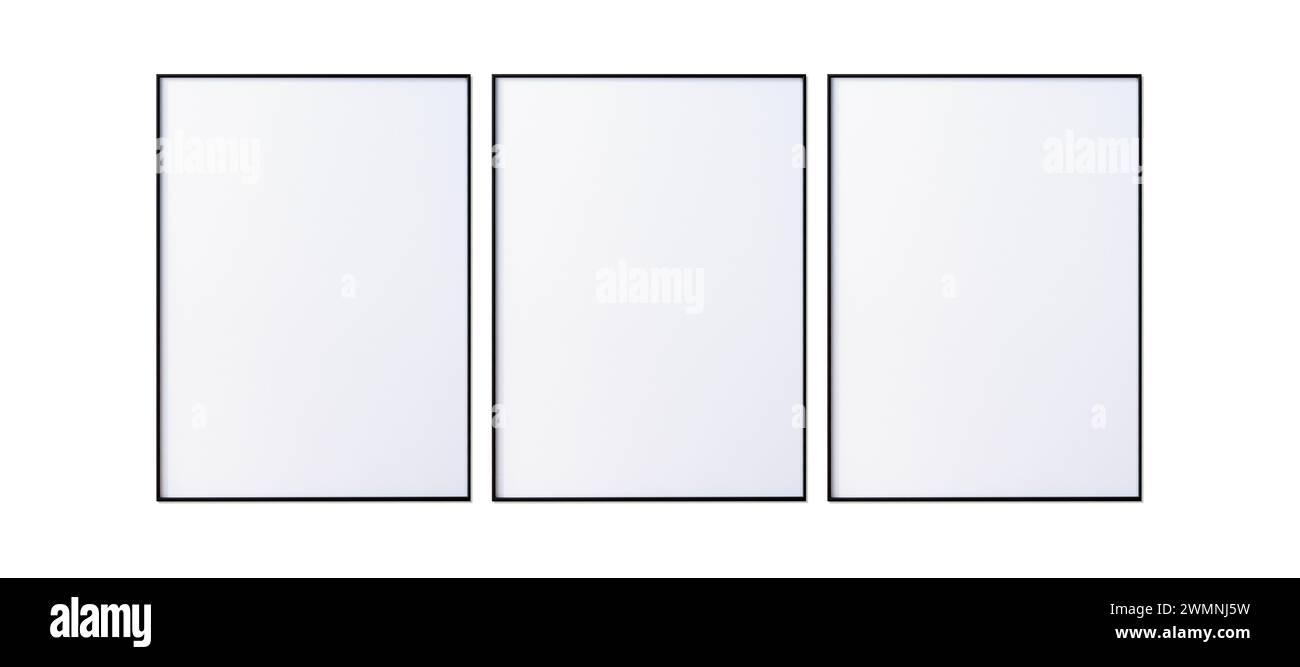 Vertical a4 white frame Cut Out Stock Images & Pictures - Alamy