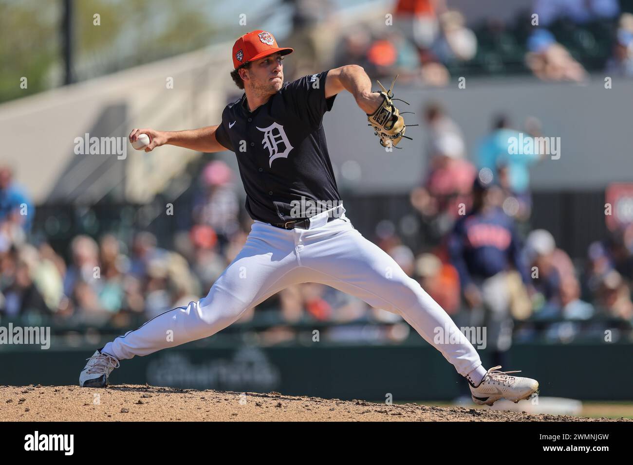 Lakeland FL USA; Detroit Tigers pitcher Beau Brieske (4) delivers a ...