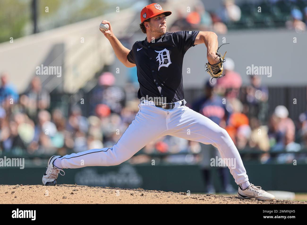 Lakeland FL USA; Detroit Tigers pitcher Beau Brieske (4) delivers a ...