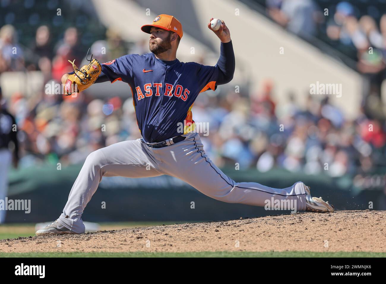 Lakeland FL USA; Houston Astros pitcher Julio Robaina (18) delivers a ...