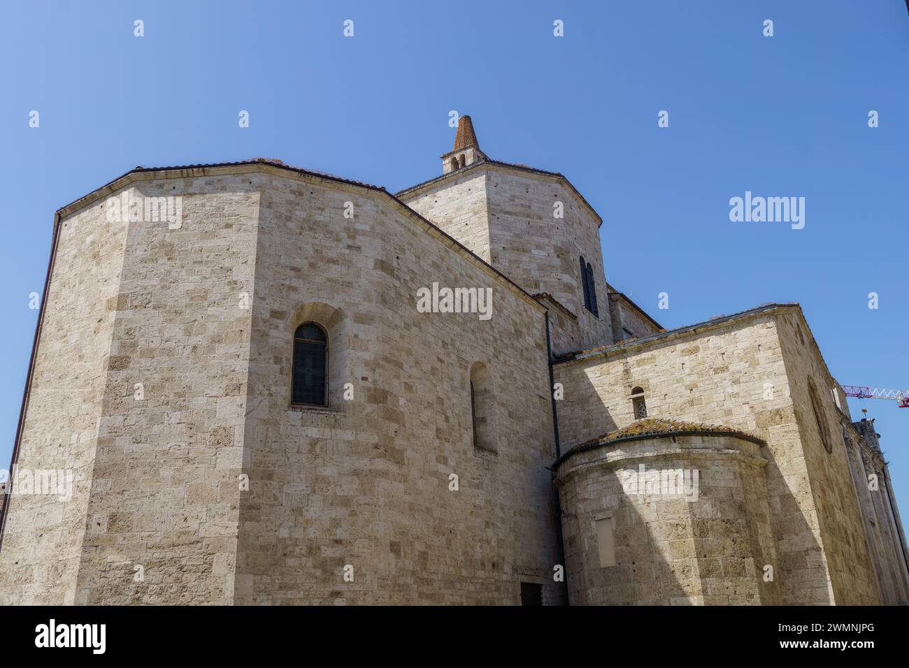 Exterior of historic buildings in Ascoli Piceno, Marche, italy Stock ...