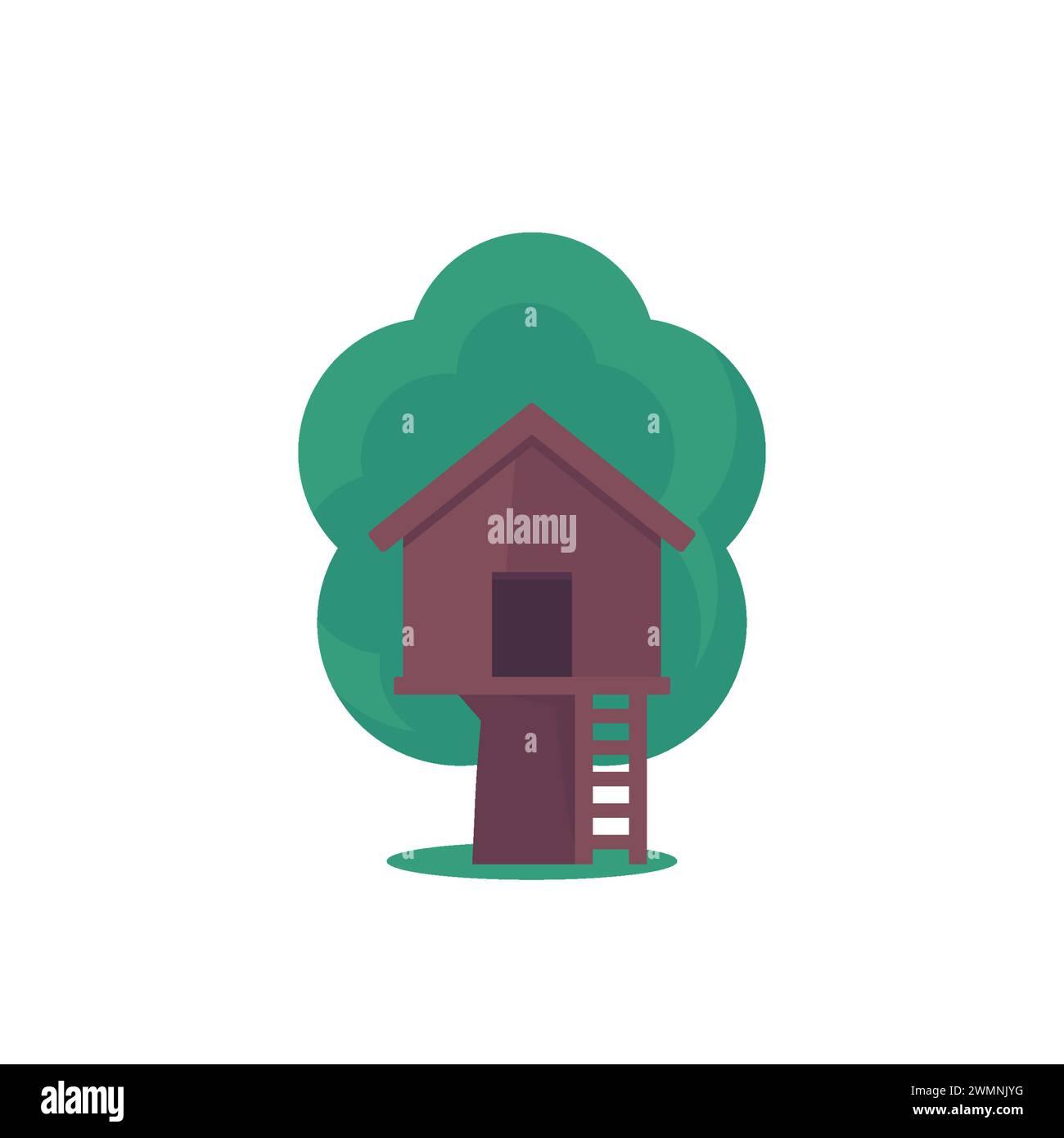 Treehouse illustration hi-res stock photography and images - Alamy