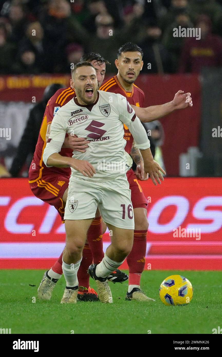 Foto Fabrizio Corradetti/LaPresse 26 Febbraio 2024 Roma, Italia - AS Roma vs Torino FC ...