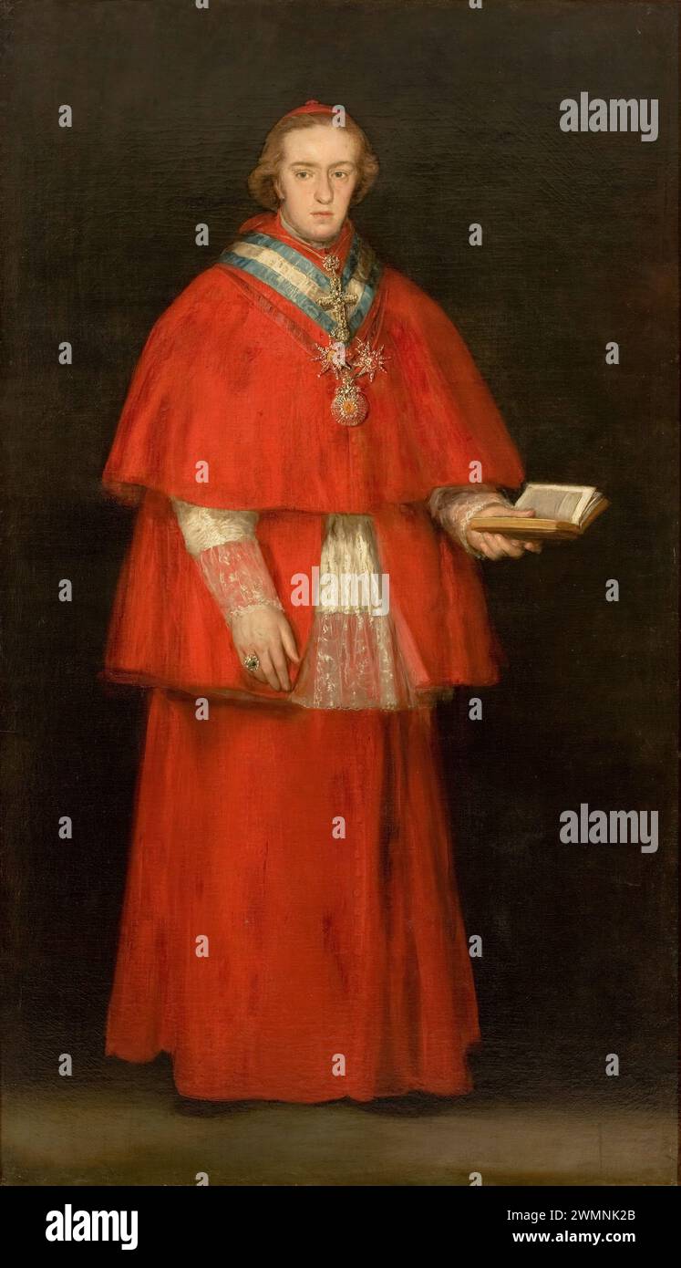 Goya Francisco - Portrait of Cardinal Luis María de Borbón y Vallabriga ...