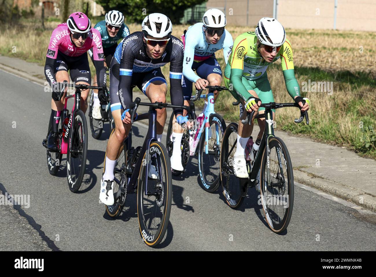 Dour, Belgium. 27th Feb, 2024. Stijn Daemen of Volkerwessels Cycling ...