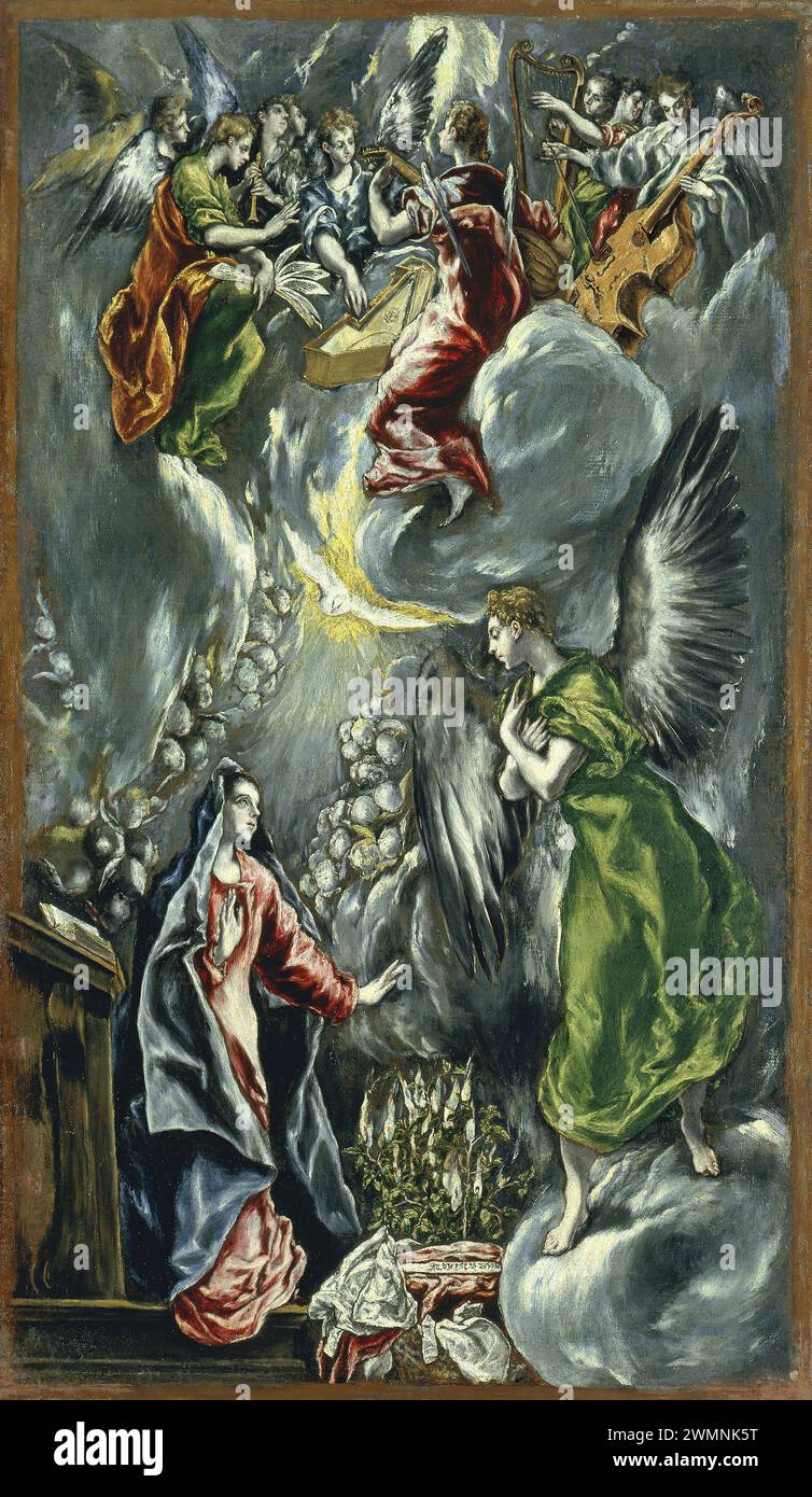 The annunciation 1596 el greco hi-res stock photography and images - Alamy