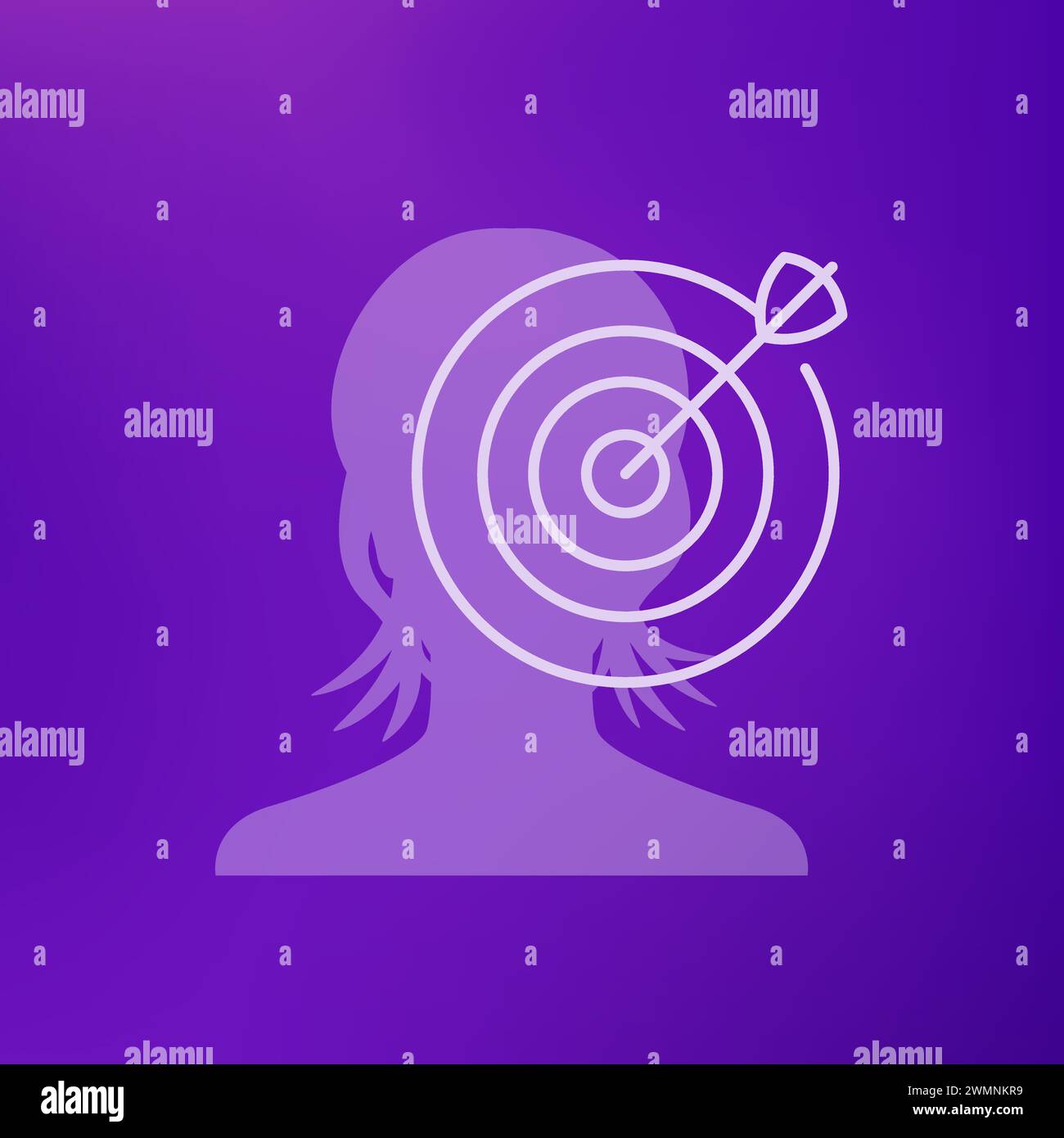 Personal growth objective icon hi-res stock photography and images - Alamy