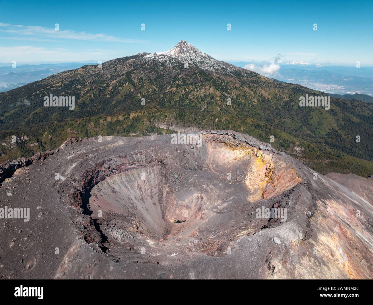 An aerial view of Volcan de Fuego, Colima, Mexico Stock Photo - Alamy