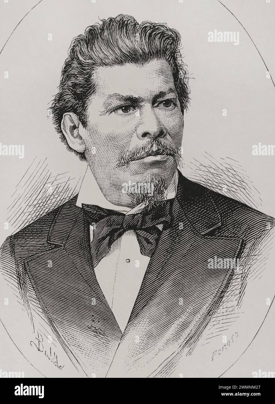 Ignacio Manuel Altamirano (1834-1893). Mexican writer, military and ...