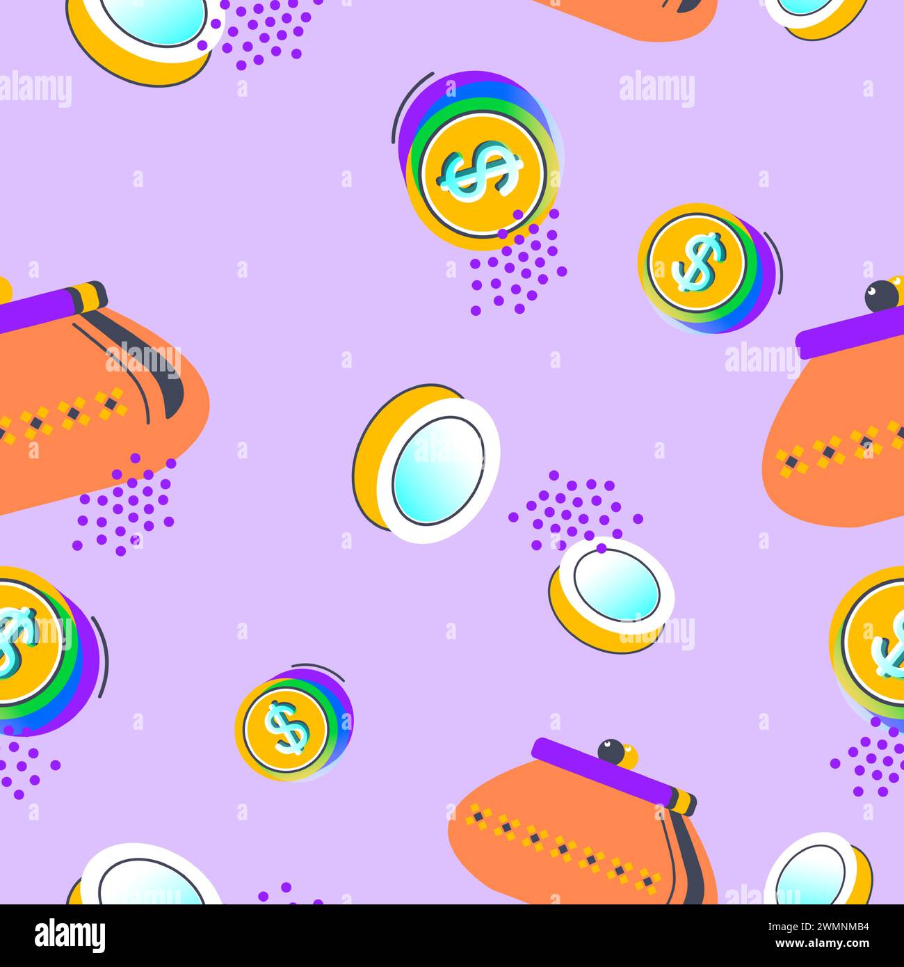 Coin purses Stock Vector Images - Alamy
