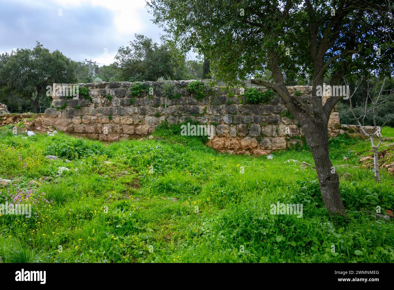 Khirbat Hanut - Ruins of the Khan. Remains of a 14th century roadside ...