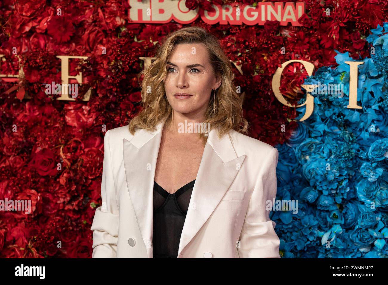 Kate Winslet wearing dress by Givenchy attends premiere of HBO Original ...