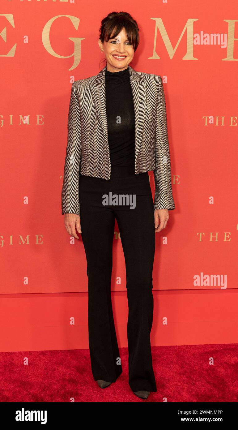 Carla Gugino attends premiere of HBO Original 'The Regime' at American ...