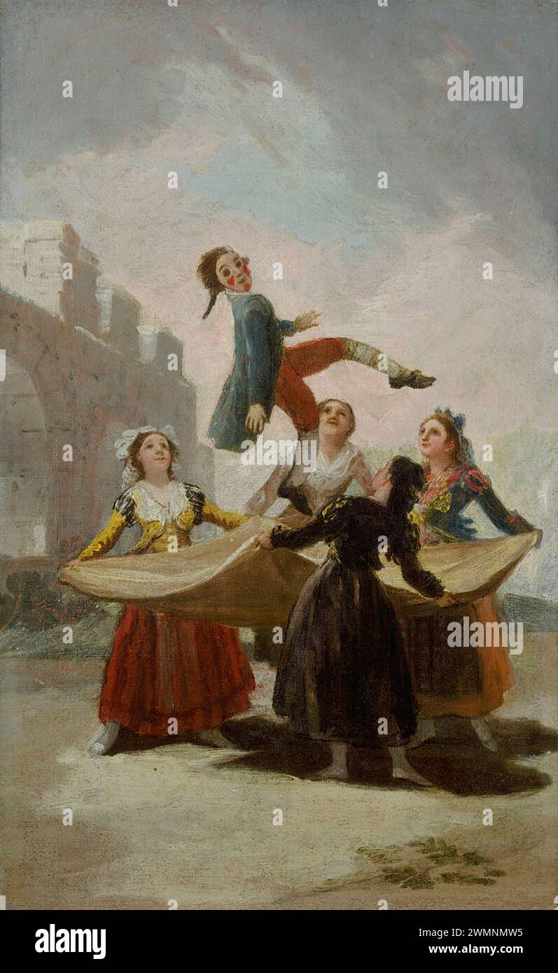 Goya Francisco - El Pelele (1791c Stock Photo - Alamy