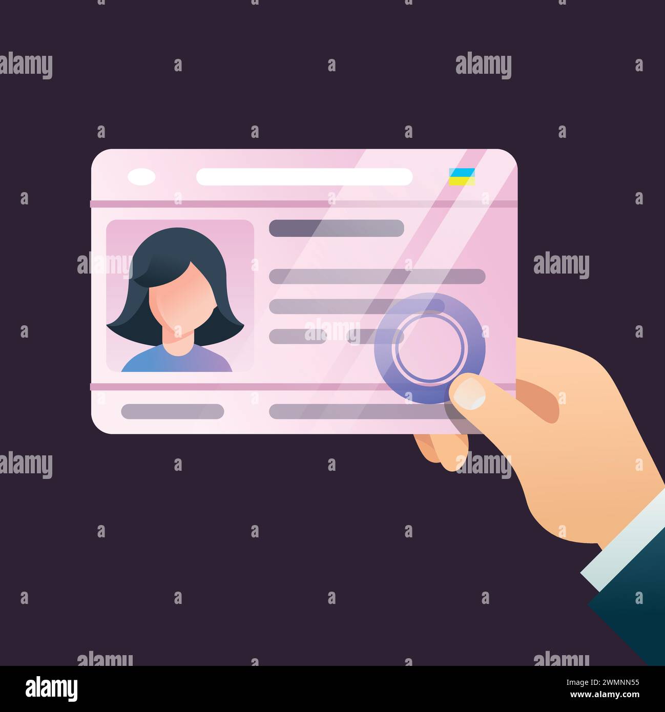 Verification identity Stock Vector Images - Alamy