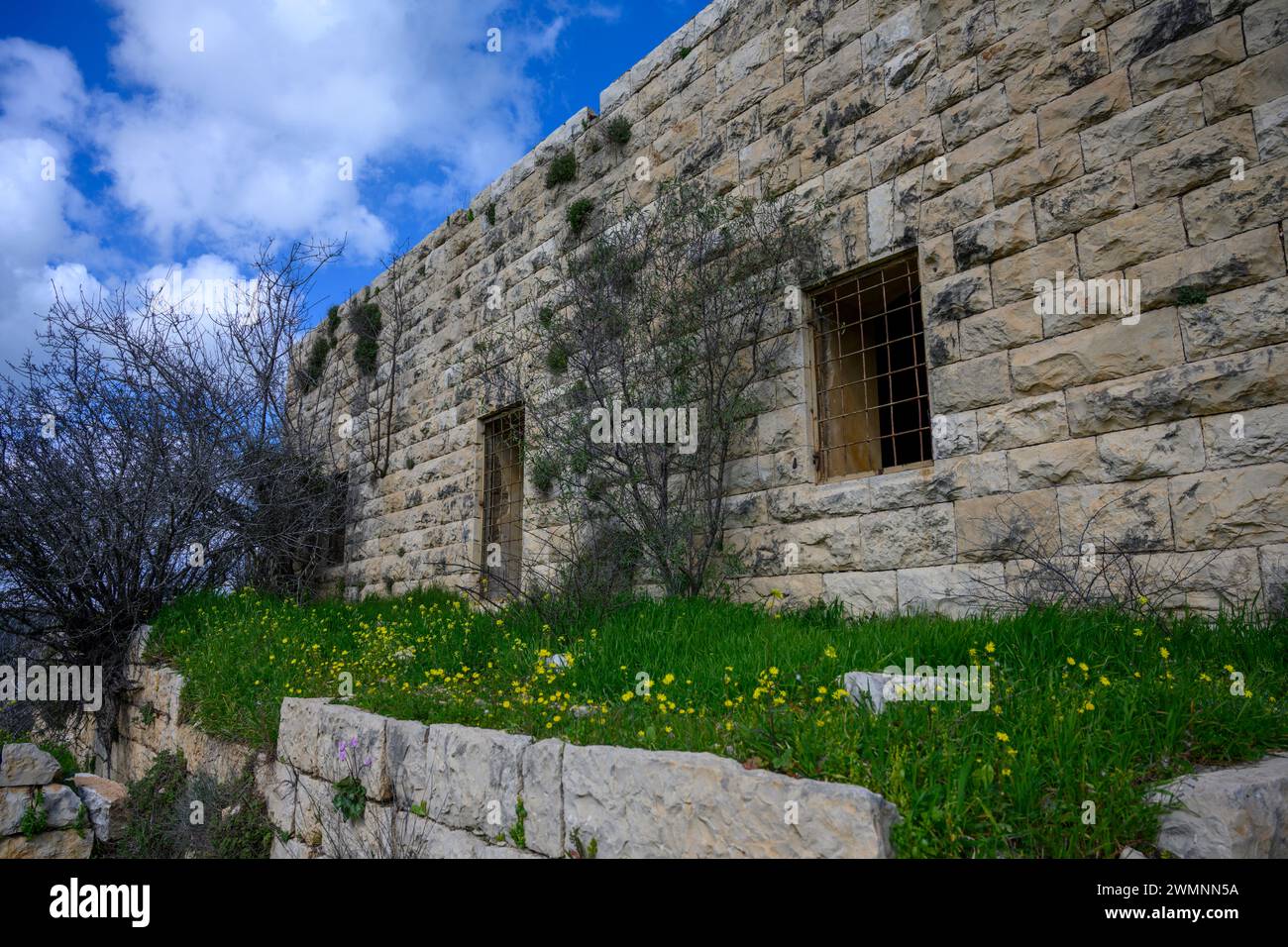 Khirbat Hanut - Ruins of the Khan. Remains of a 14th century roadside ...
