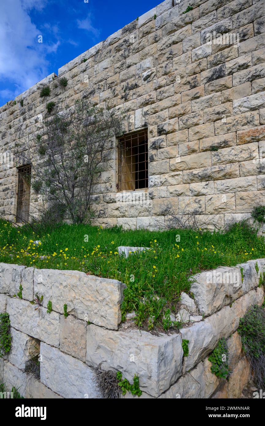 Khirbat Hanut - Ruins of the Khan. Remains of a 14th century roadside ...