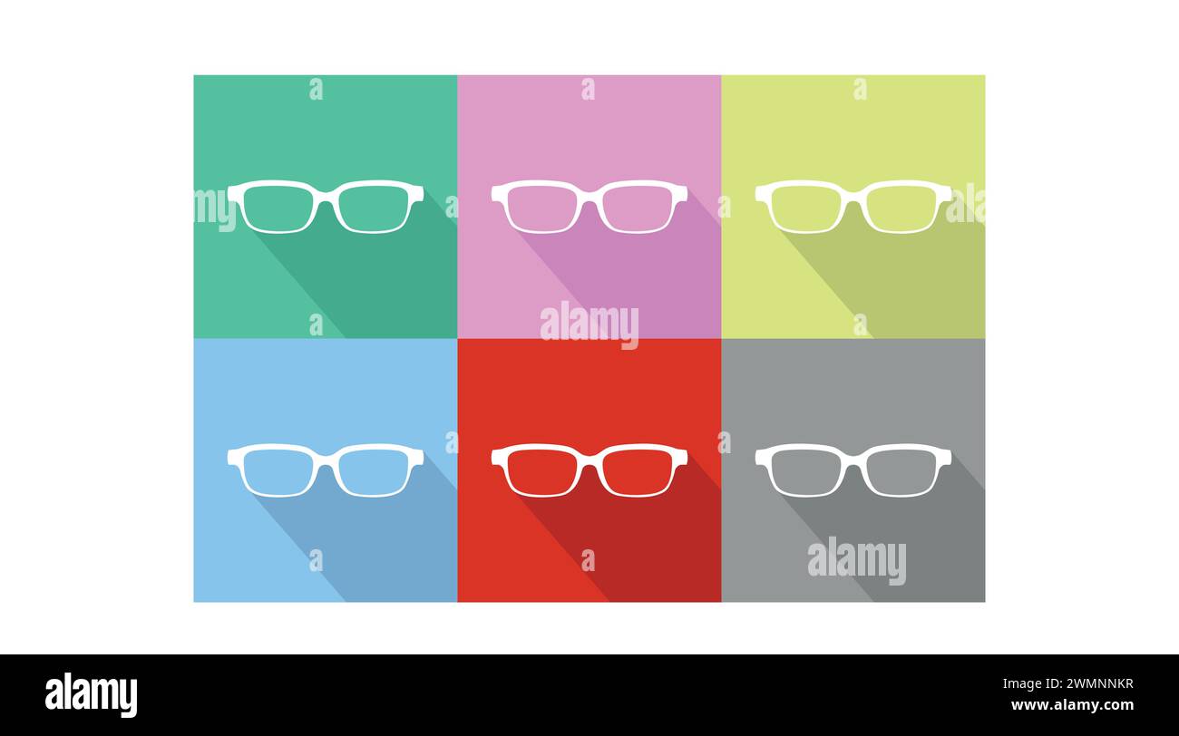 Cat eye glasses retro Stock Vector Images - Alamy