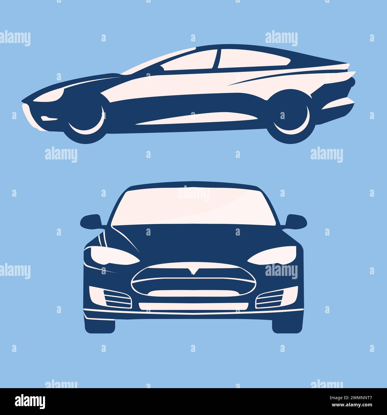 Vintage car side view Stock Vector Images - Alamy