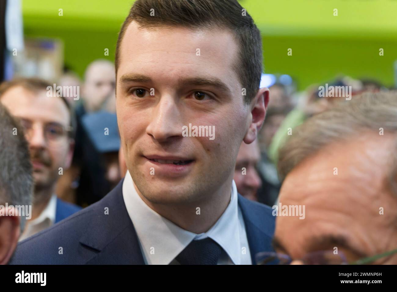 Paris, France. 24th Feb, 2024. Jordan Bardella, president of the ...