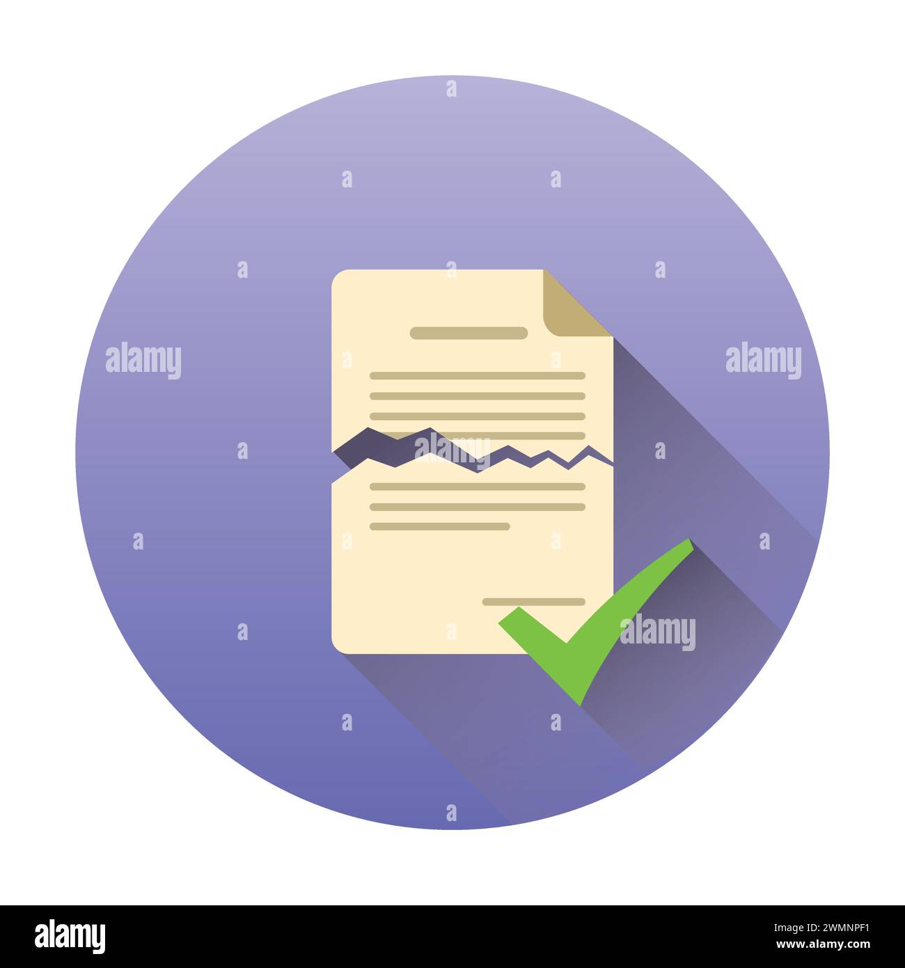 Cancellation of an agreement Stock Vector Images - Alamy