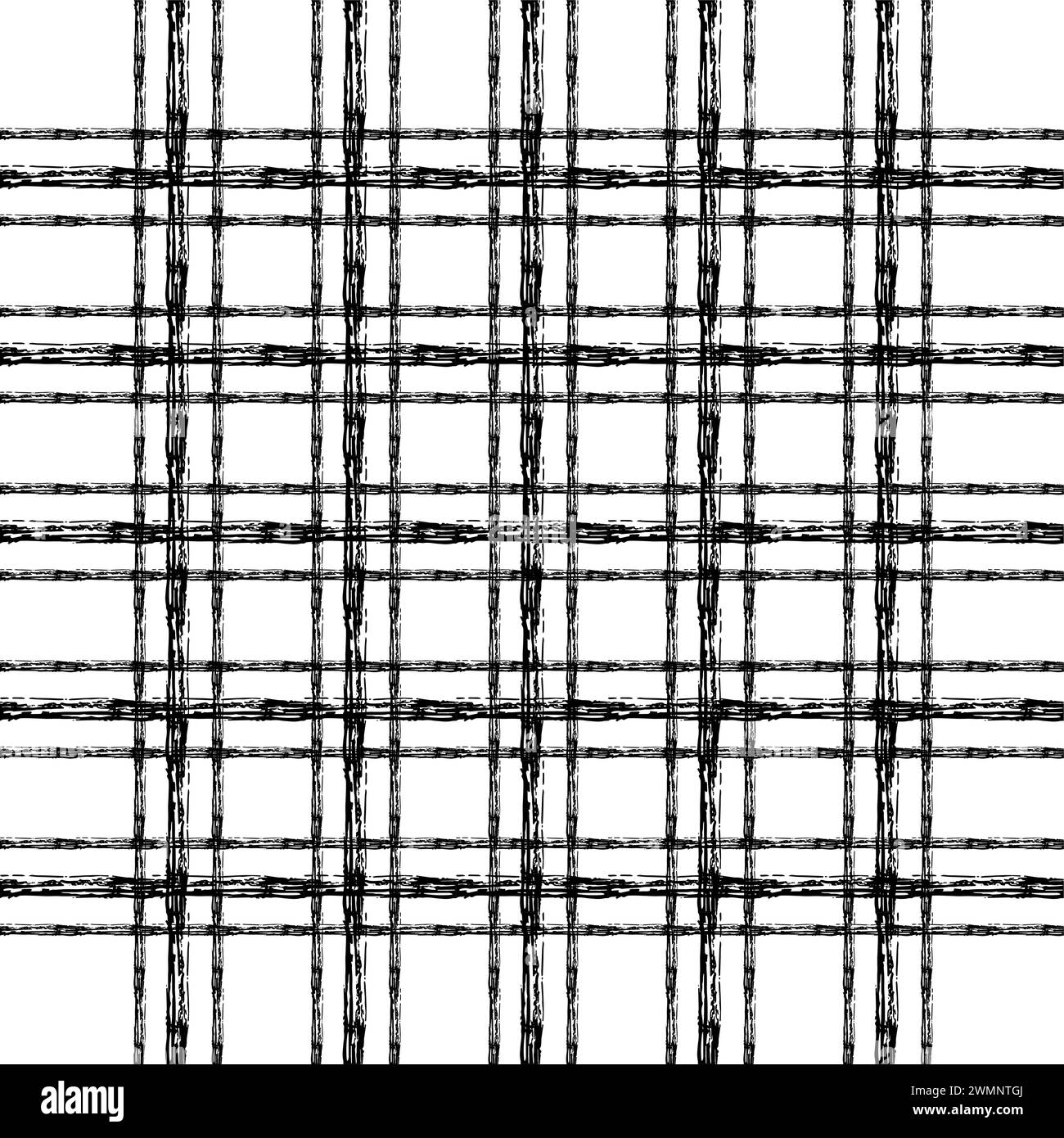 Hand drawn plaid Black and White Stock Photos & Images - Alamy