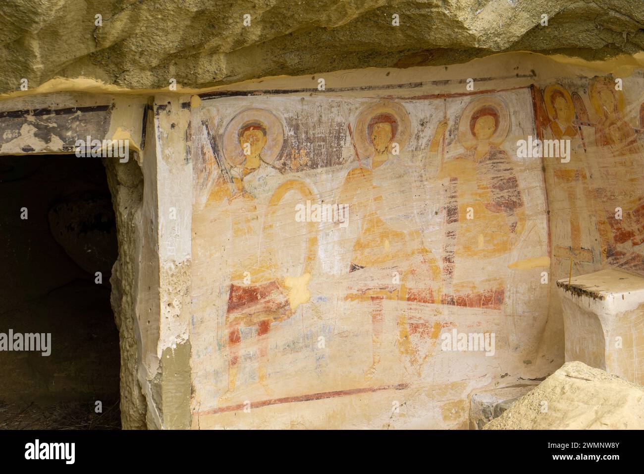 Uplistsikhe is an ancient rock-hewn town in eastern Georgia, Built on a ...