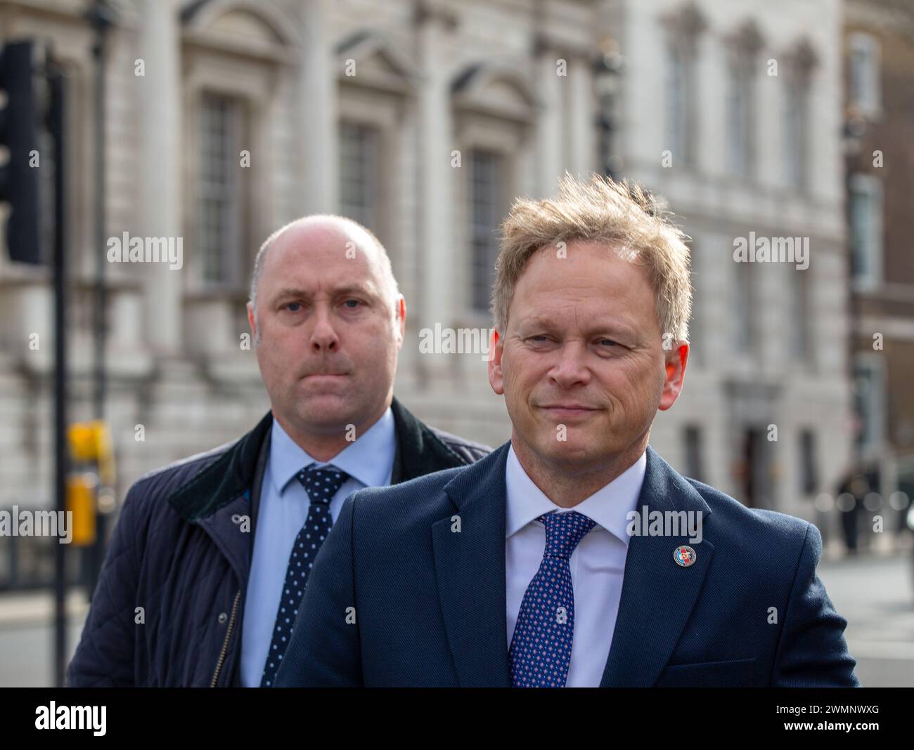 London, UK. 26th Feb, 2024. Grant Shapps Defence Secretary was seen in ...