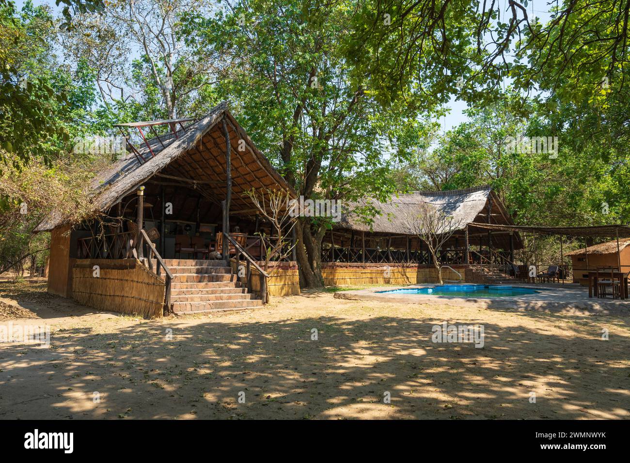 Main building at Zikomo Safari Camp in Nsefu Sector of South Luangwa ...