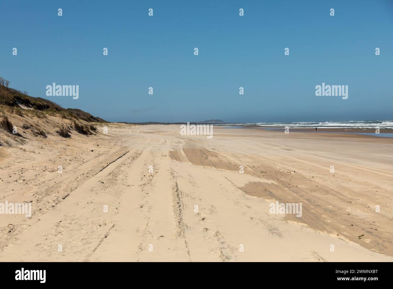 The huge Pacific Ocean beach in Sawtell, a vibrant small town south of ...