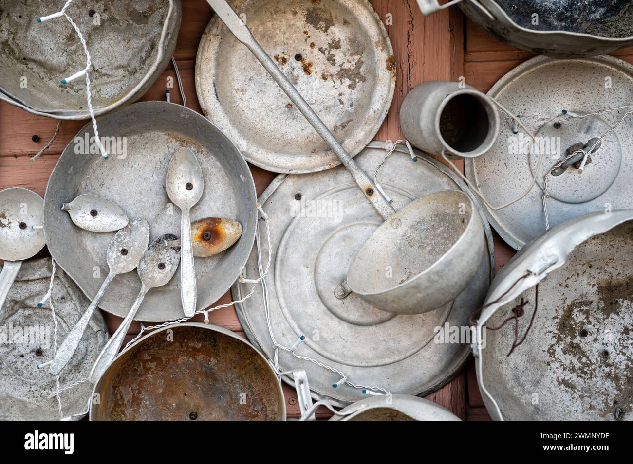 The ‘pan house’ (‘puodu namas’) is covered with pots and pans of all ...