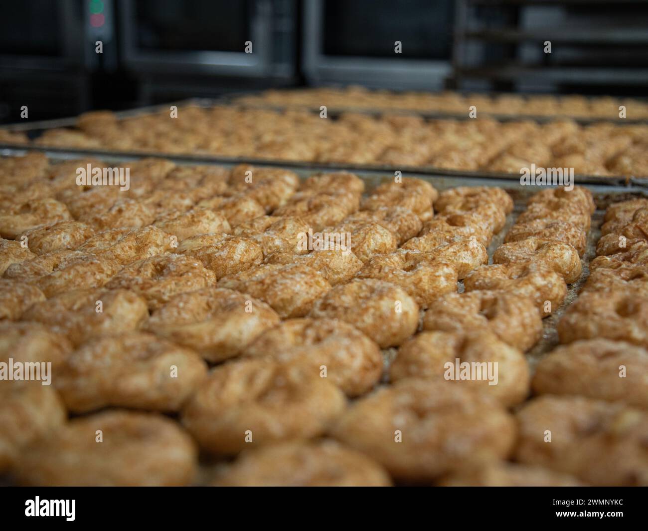 Cookie factory food industry Fabrication Cookie production Stock Photo ...