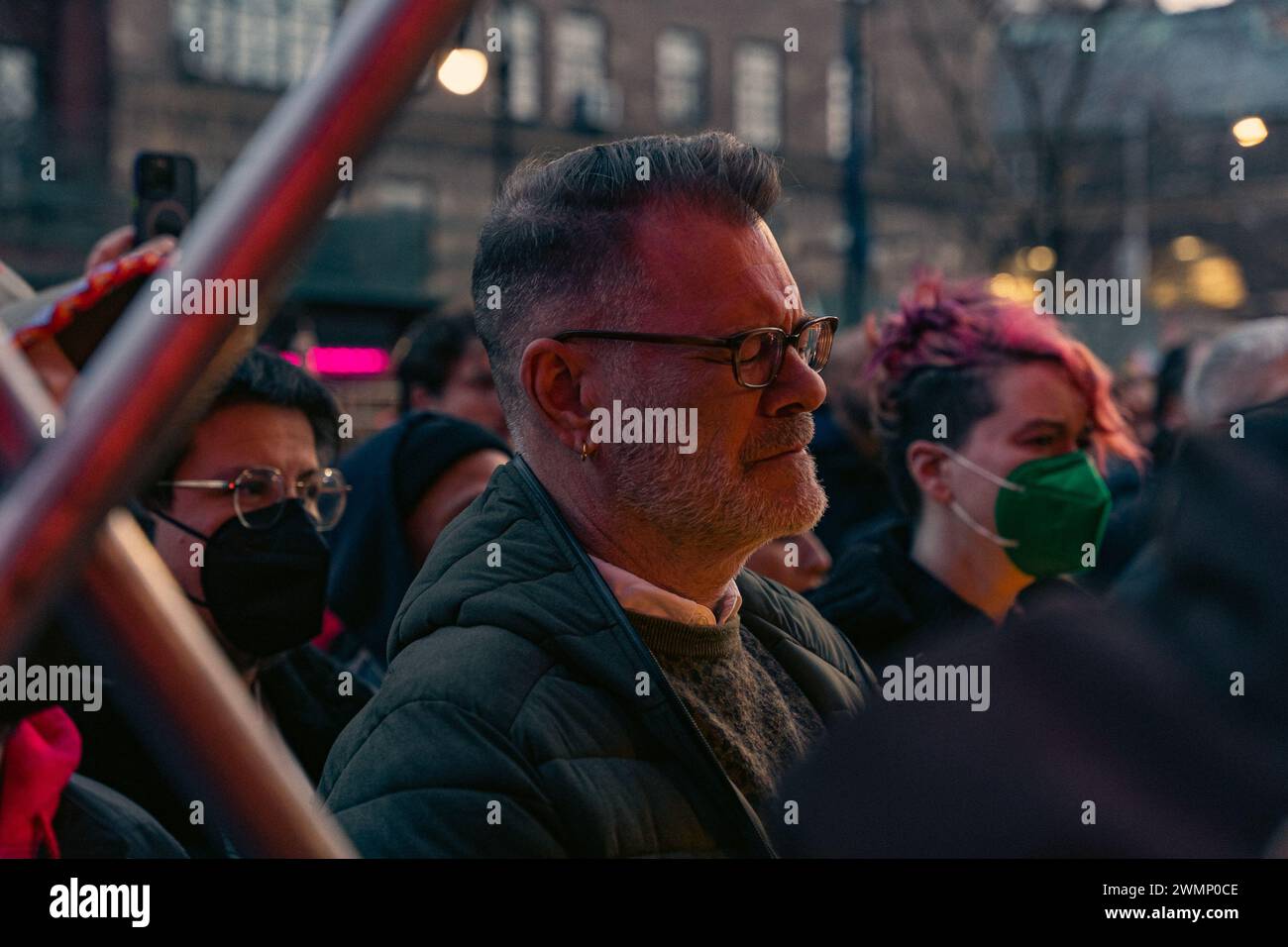 People hold a vigil outside The Stonewall Inn to mourn the death of ...