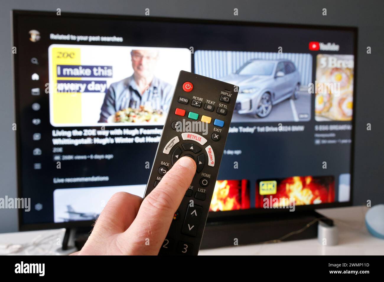 TV remote control, Panasonic TV, streaming TV, home entertainment. - 27 ...