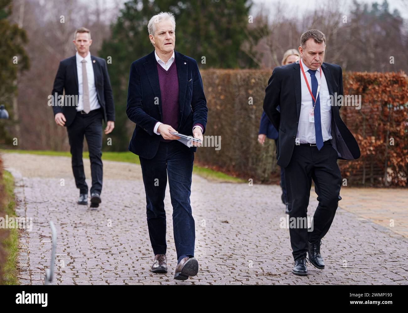 Norwegian Prime Minister Jonas Gahr Stoere during the SAMAK meeting at ...
