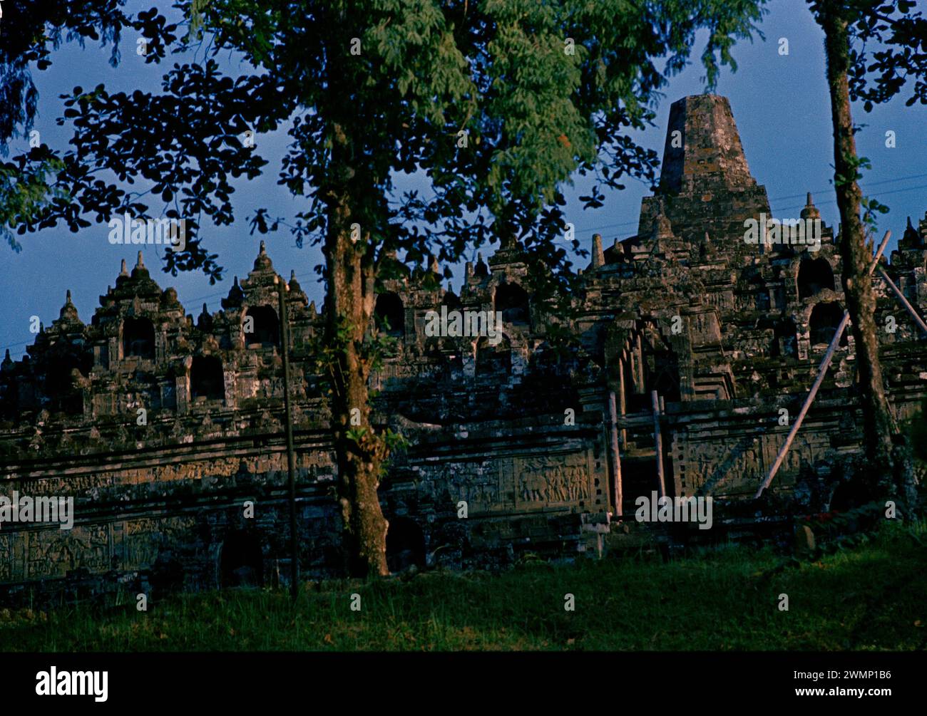 The magnificent monument of the Temple of Borobudur in Magelang ...