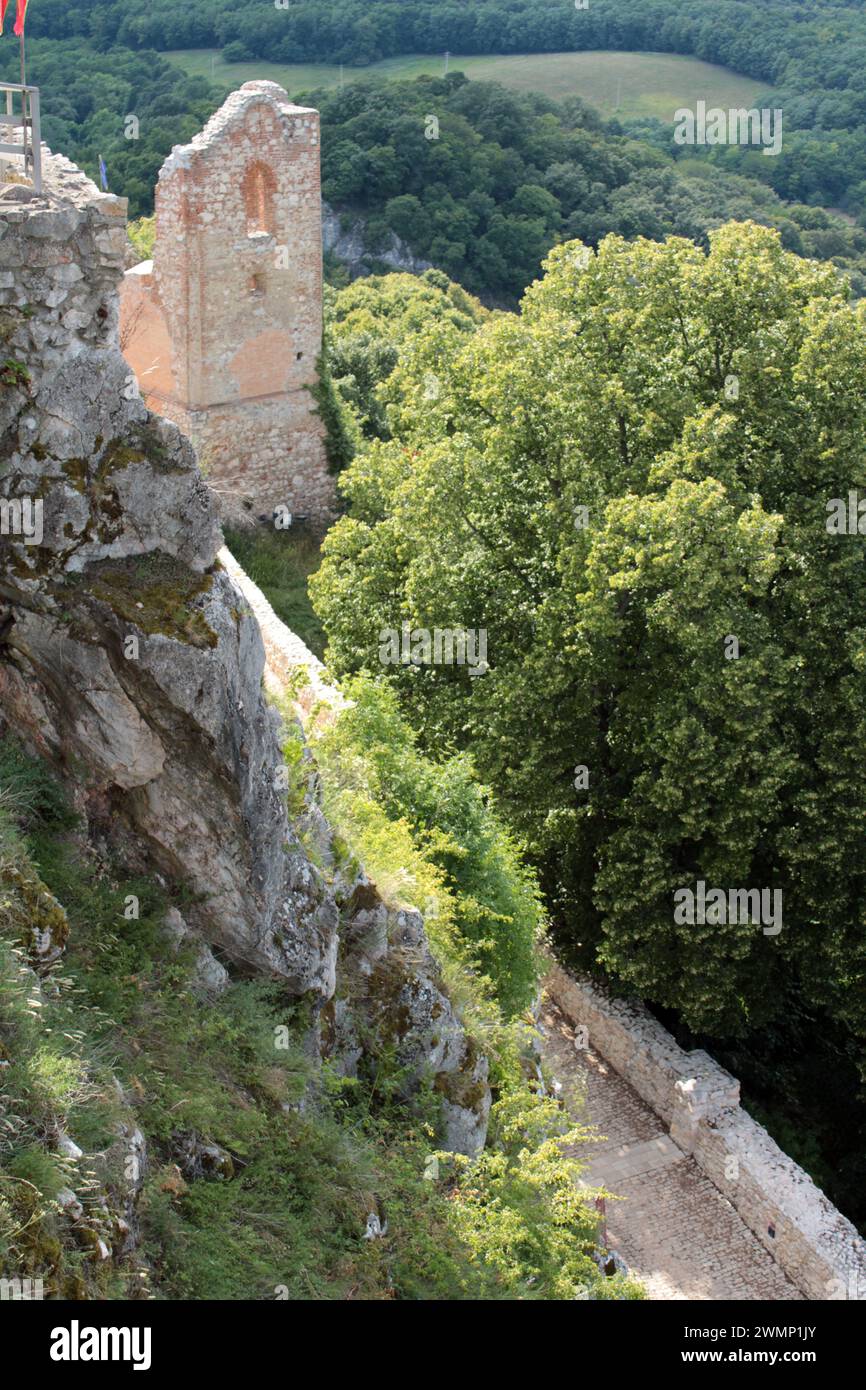 Medieval rock castle from above hi-res stock photography and images - Alamy