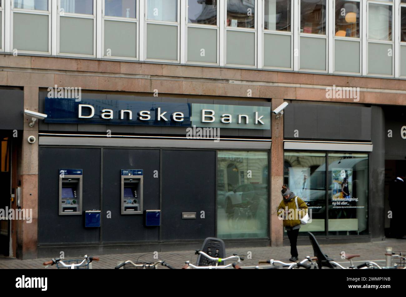 Copenhagen, Denmark/27 February 2024/. Danske bank head office building in danish capital ...